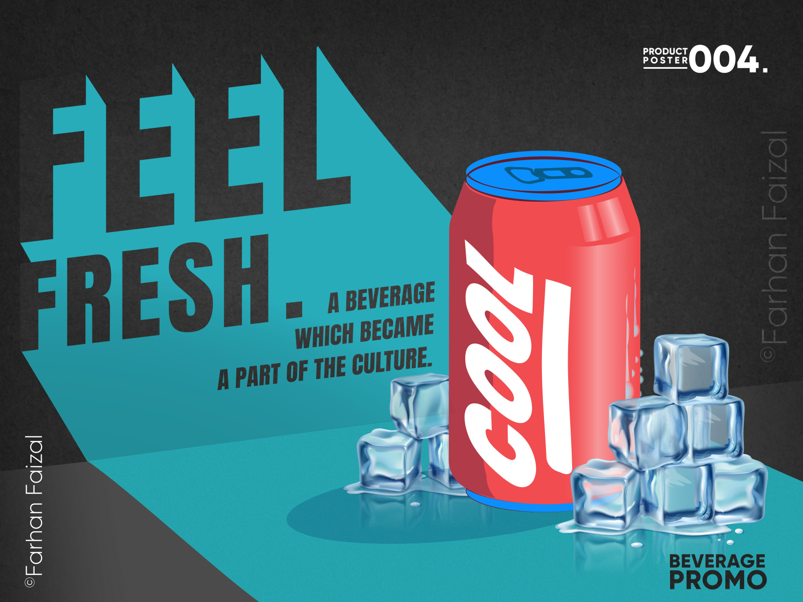COOL | Beverage Promo | Illustrated Advertisement by Farhan FZL on Dribbble