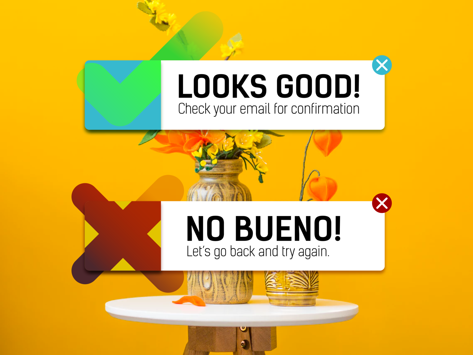 Flash Messages by Bob Giova on Dribbble