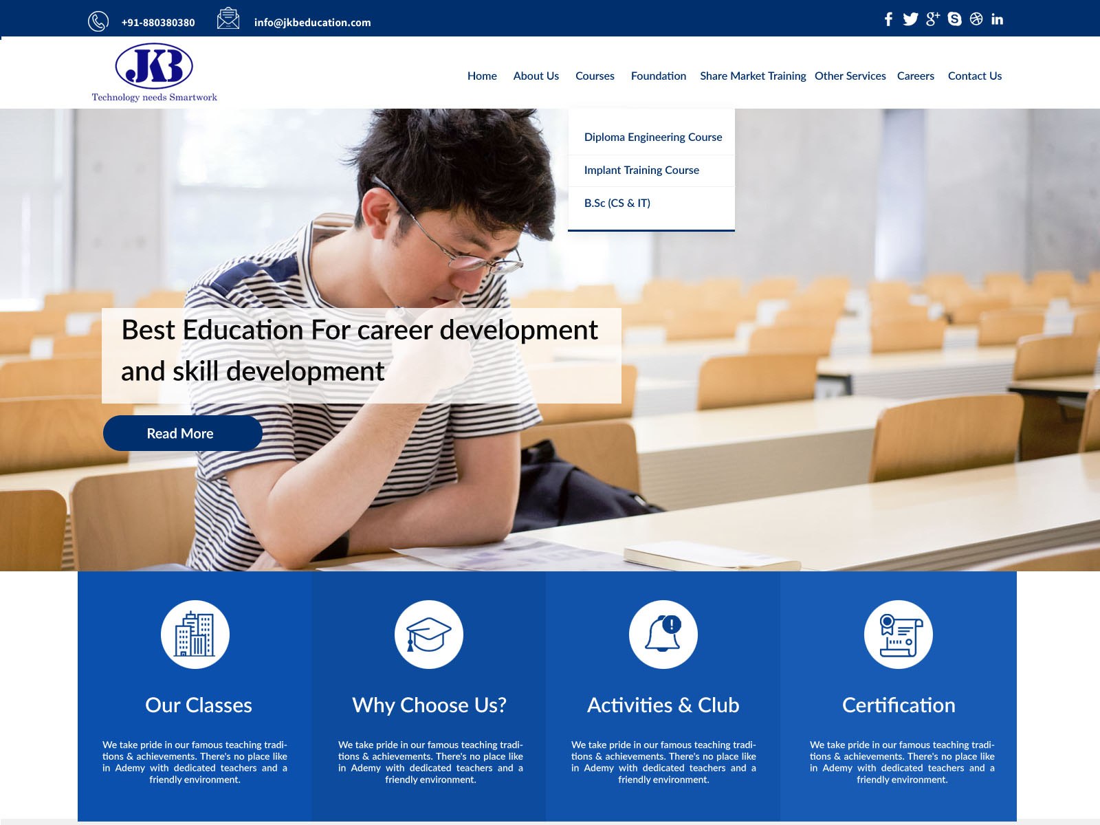 Education Website Design by Ushainfosoft A Complete Web Solution on ...