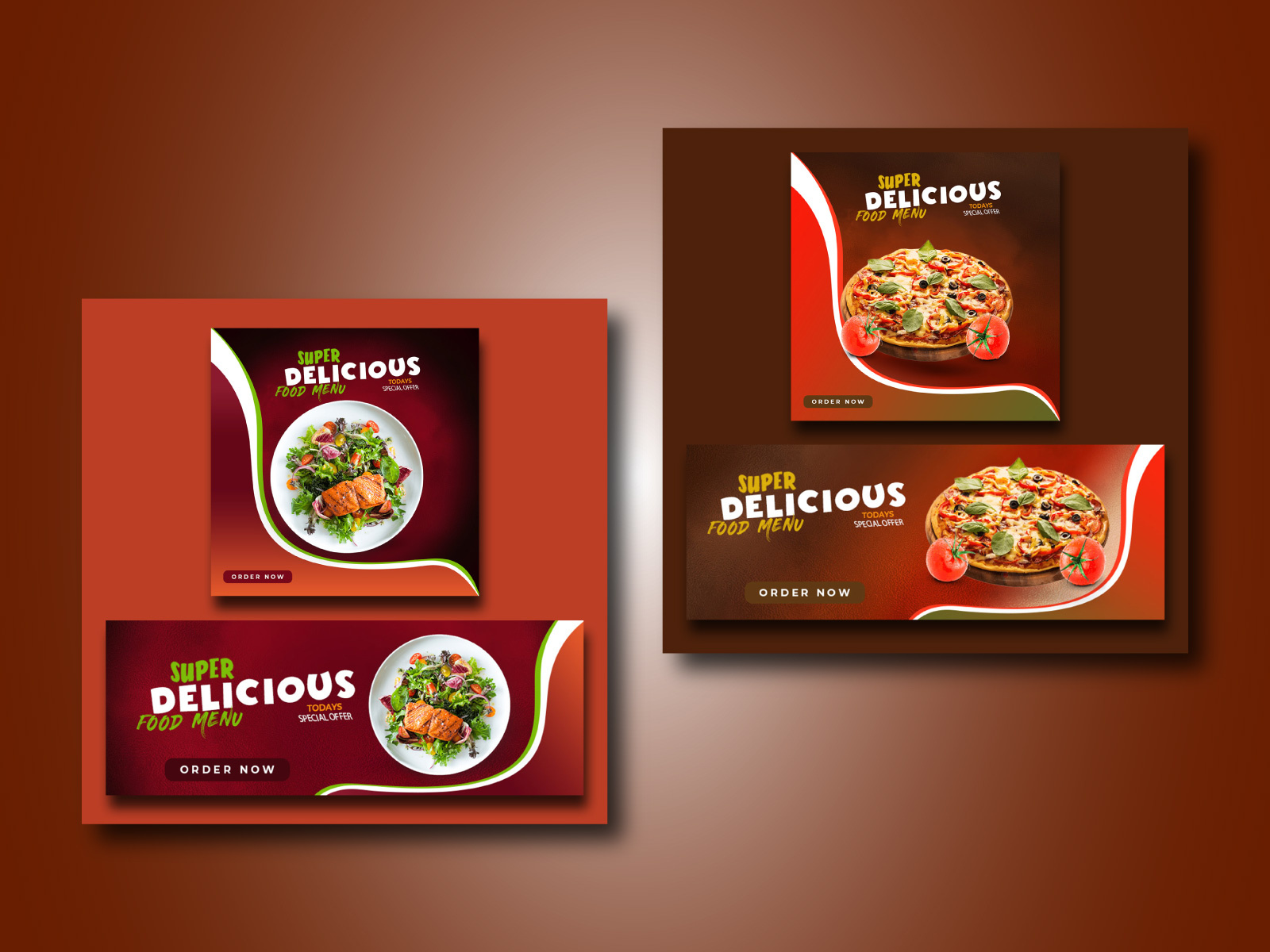 Food banner by Tajkiya Nijami on Dribbble