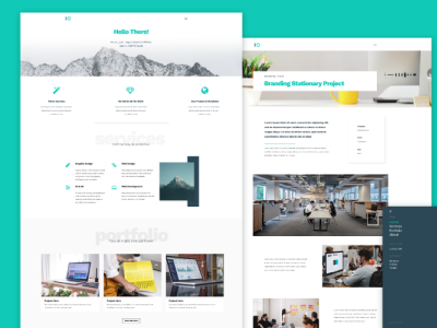 Leon - PSD Agency Template by Talha Ahmed on Dribbble