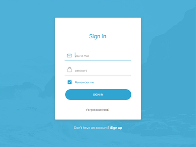 Day 001 - Login Form by Sandra Mircevska on Dribbble