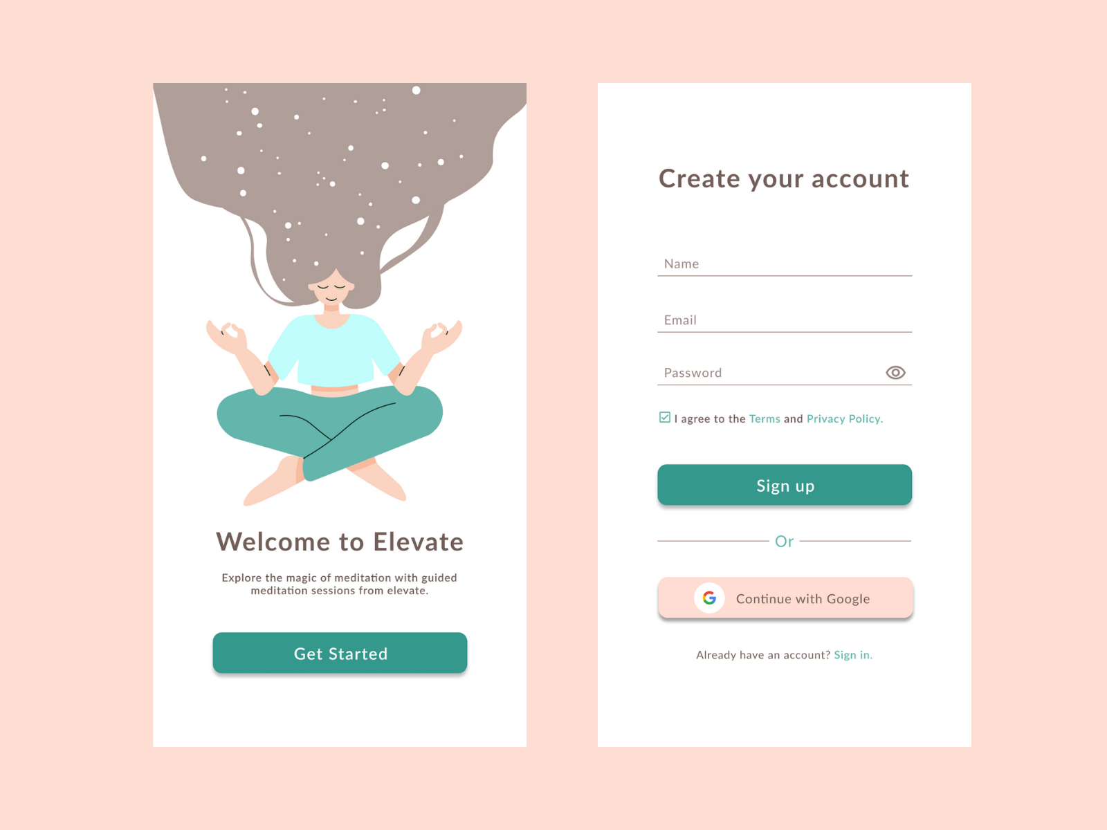 Daily UI Challenge #001 | Sign Up by Aakanshya Shrestha on Dribbble