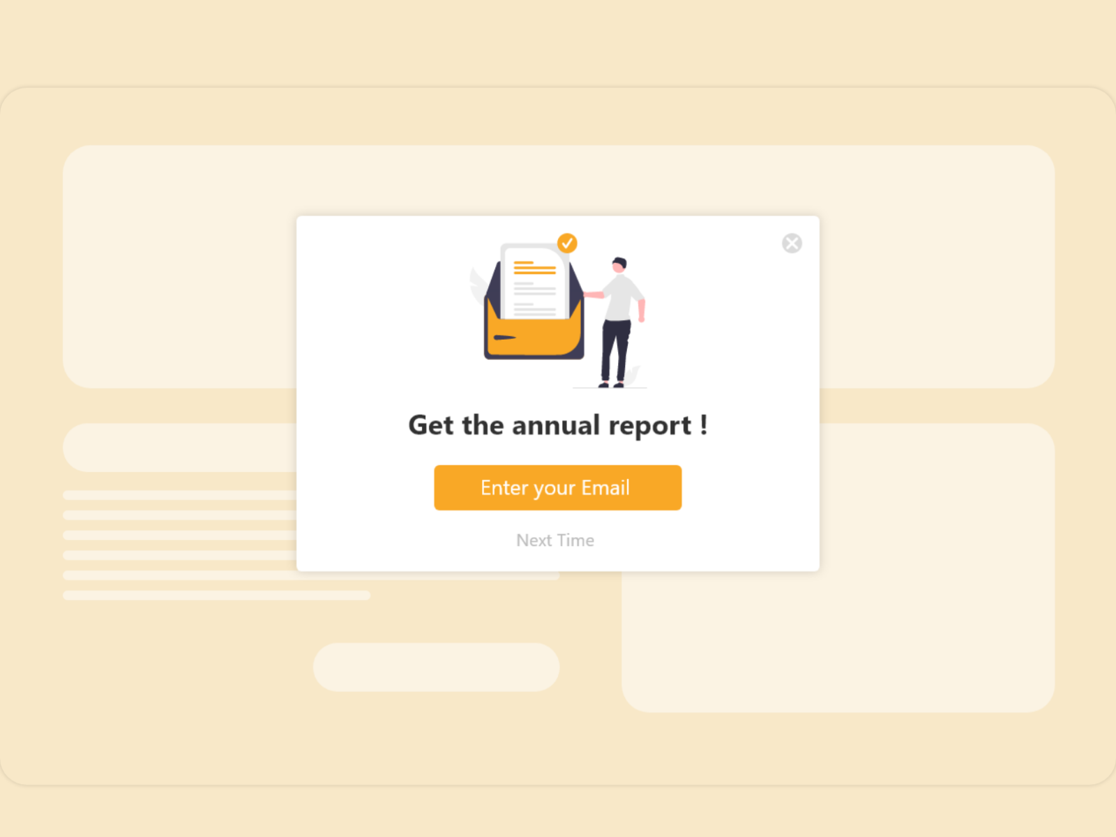 Daily UI - 016 - Pop-Up Overlay by Doge.UI on Dribbble