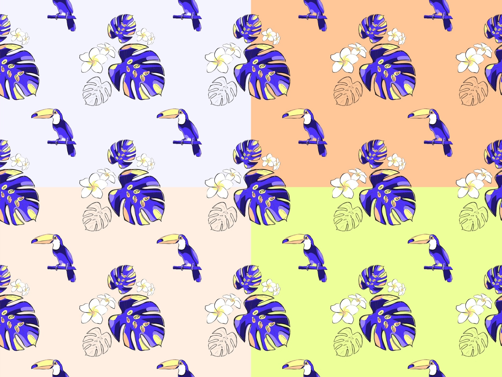 Jungle pattern🌿 by SofieCo Art on Dribbble