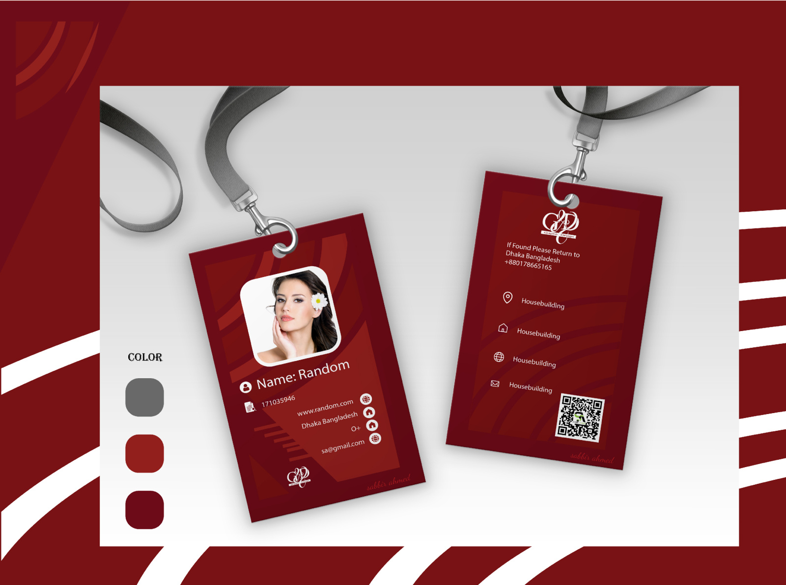 ID card Design by Md Sabbir Ahmed on Dribbble