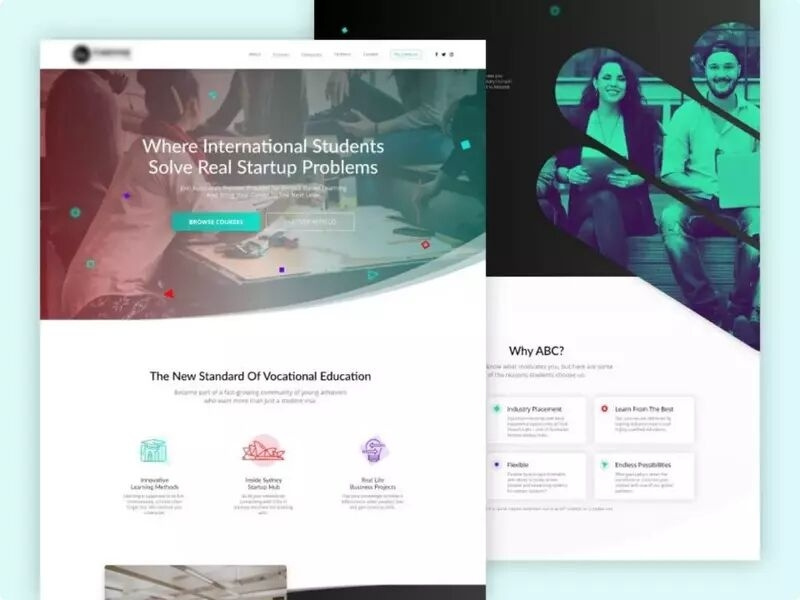 Startup Website Design by Aden Agha on Dribbble