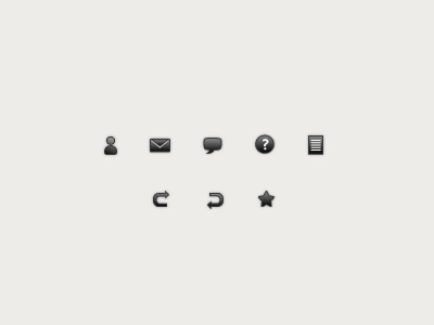 Black icons by Sani C on Dribbble