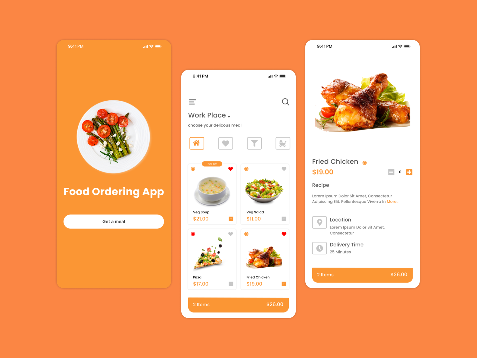 Foods Ordering App Design. by Afran Kazi on Dribbble