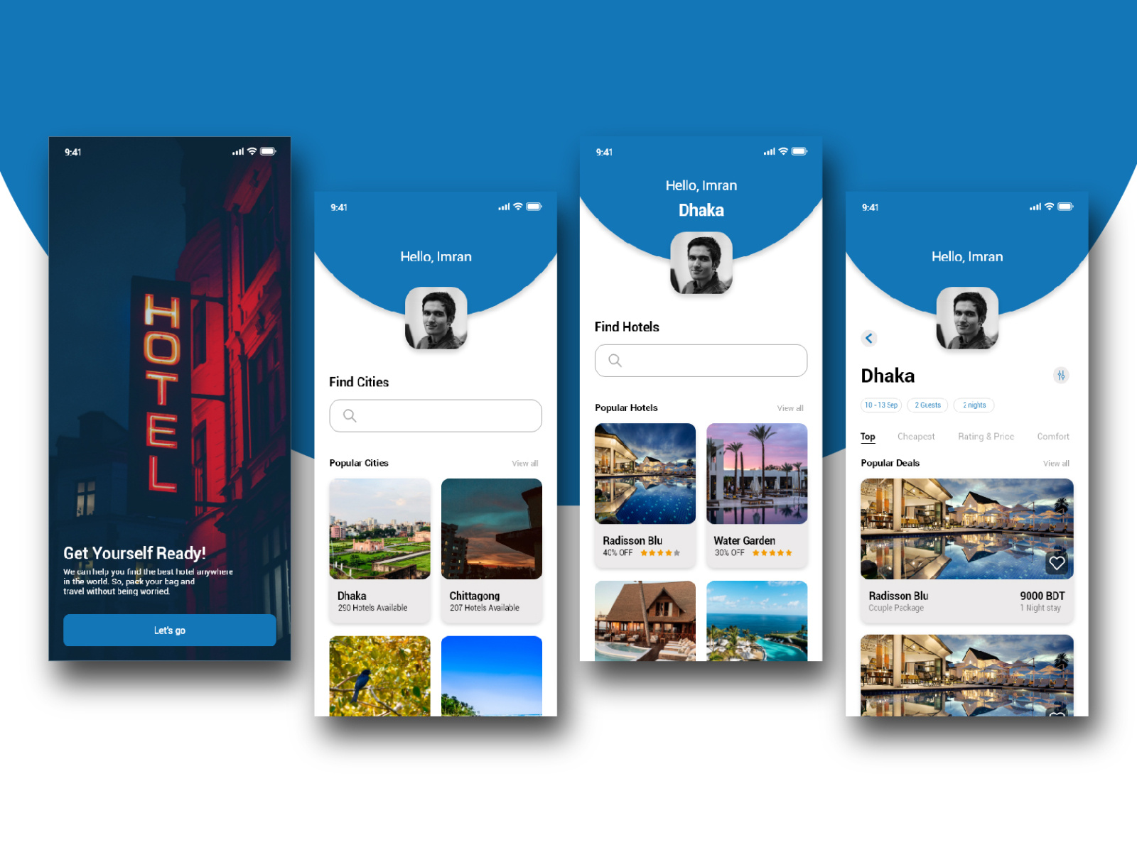 Travel and Hotel Booking App UI by Imran Ibna Jasim on Dribbble