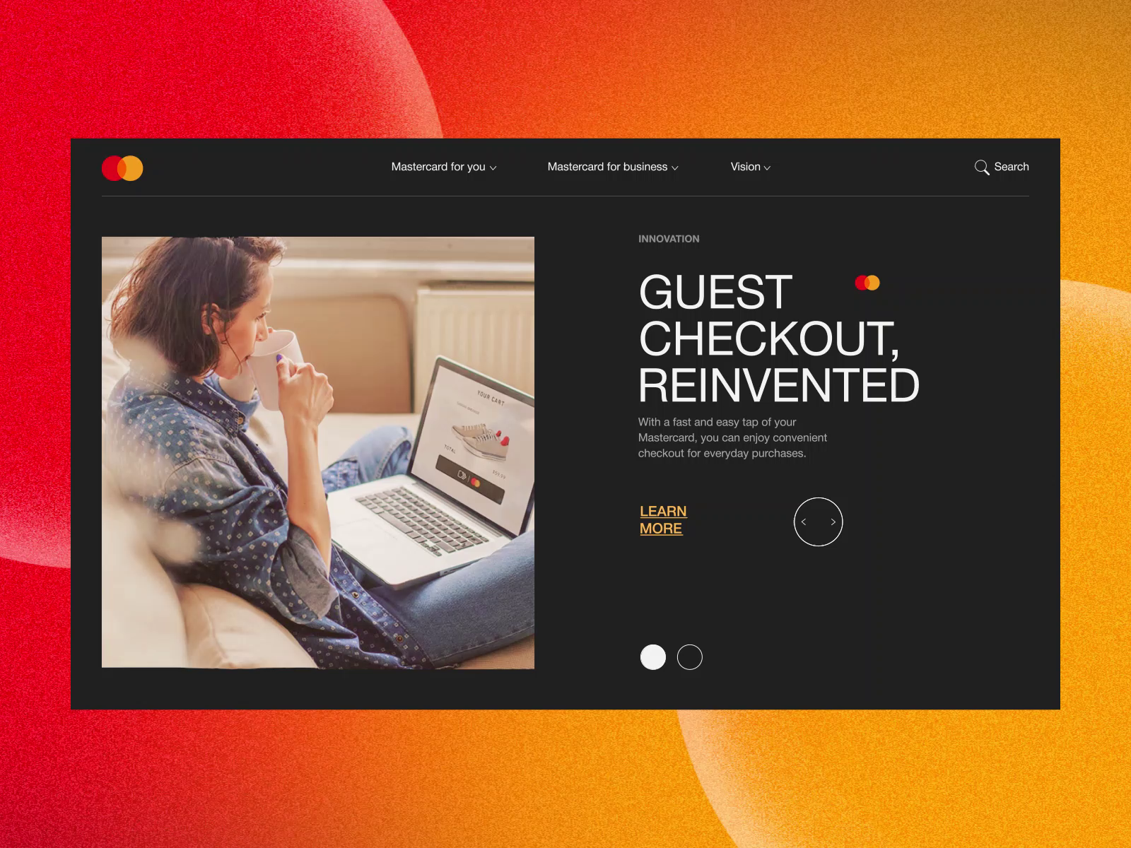 Mastercard — website redesign. Main page by Evgeny UPROCK for UPROCK ...