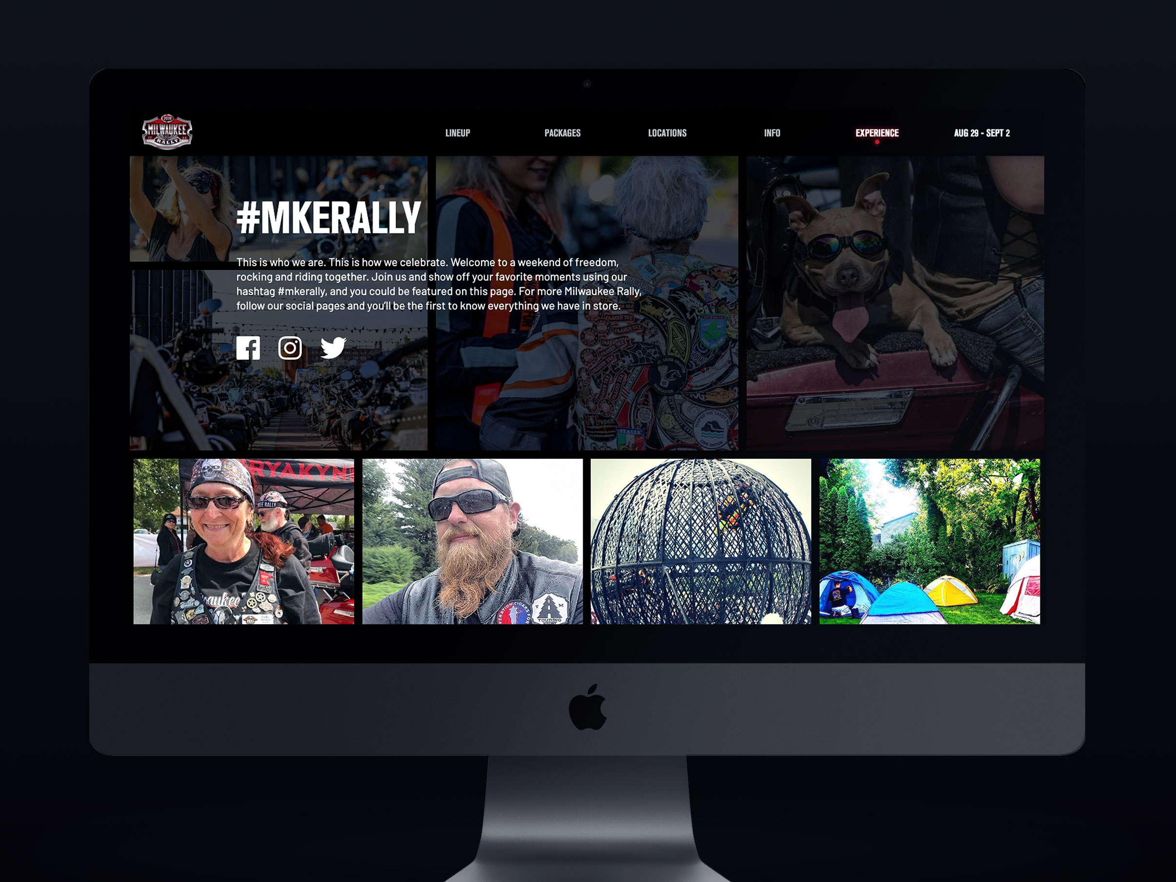 Milwaukee Rally Website by Joe Kotlan on Dribbble