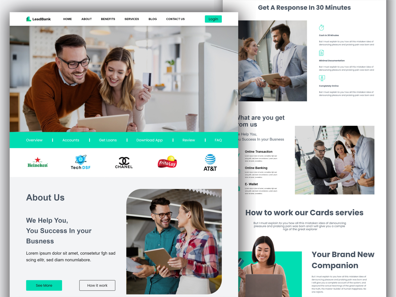 Financial Banking website UI/UX Design by Liton Ahammed on Dribbble