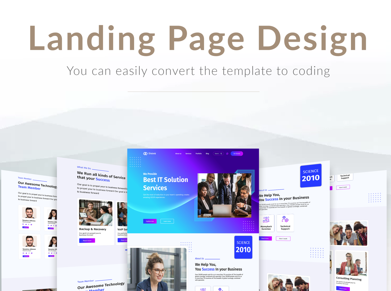 IT solution Company Landing page design and development project by ...