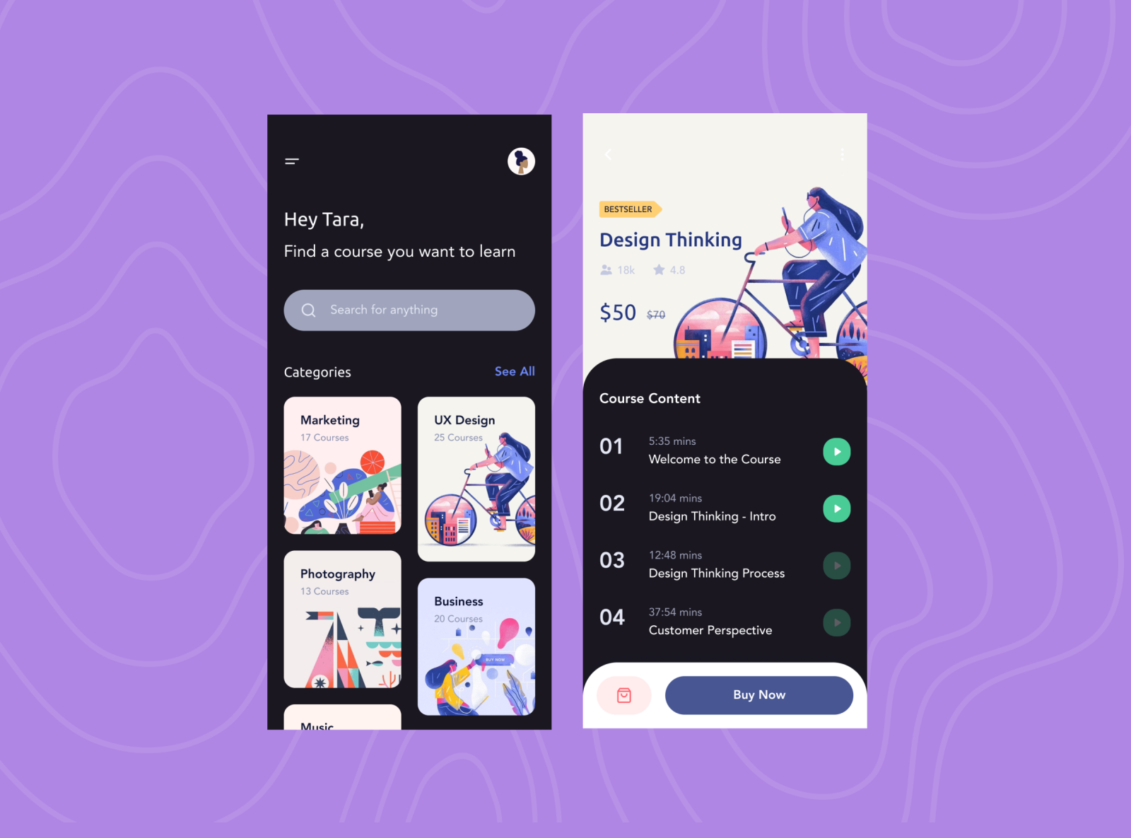 Course Learning Application by Eseleose Ughulu on Dribbble