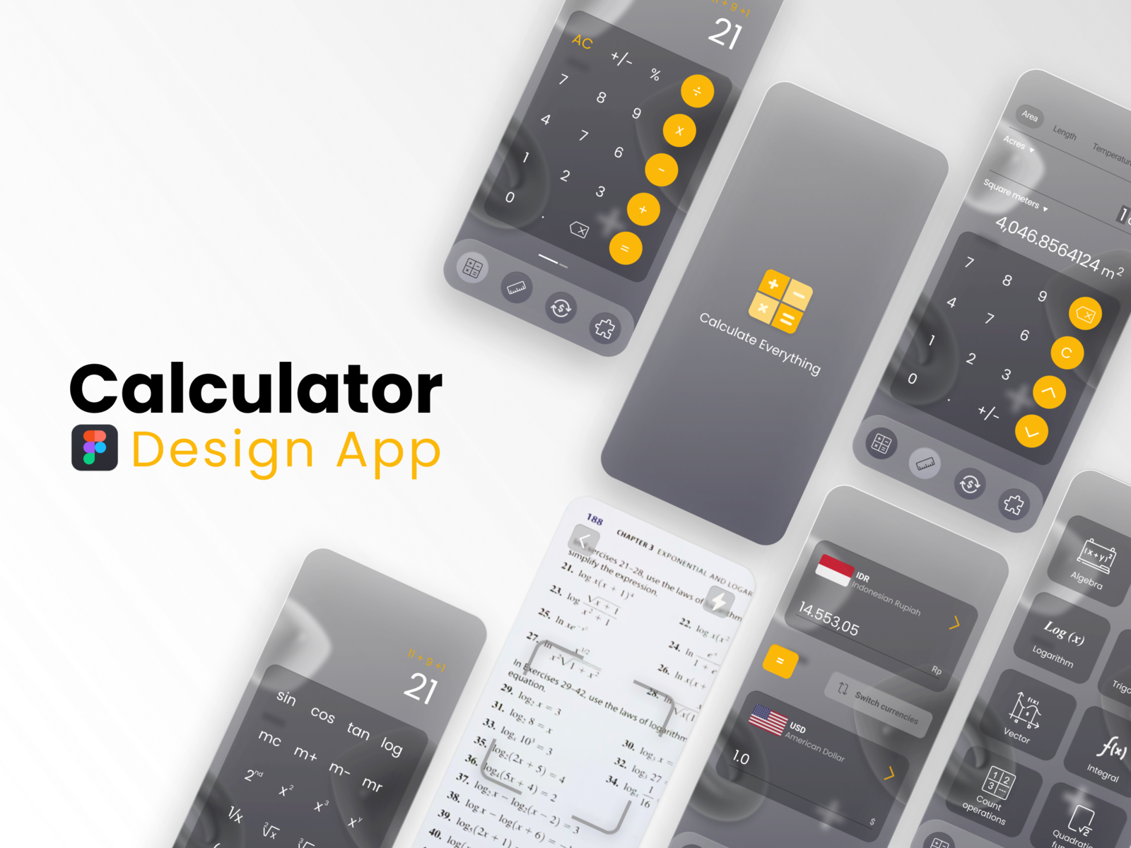 Calculator Design Apps by Ajrin on Dribbble