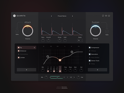 Quanta — VST plugin design by Nenad Milosevic on Dribbble