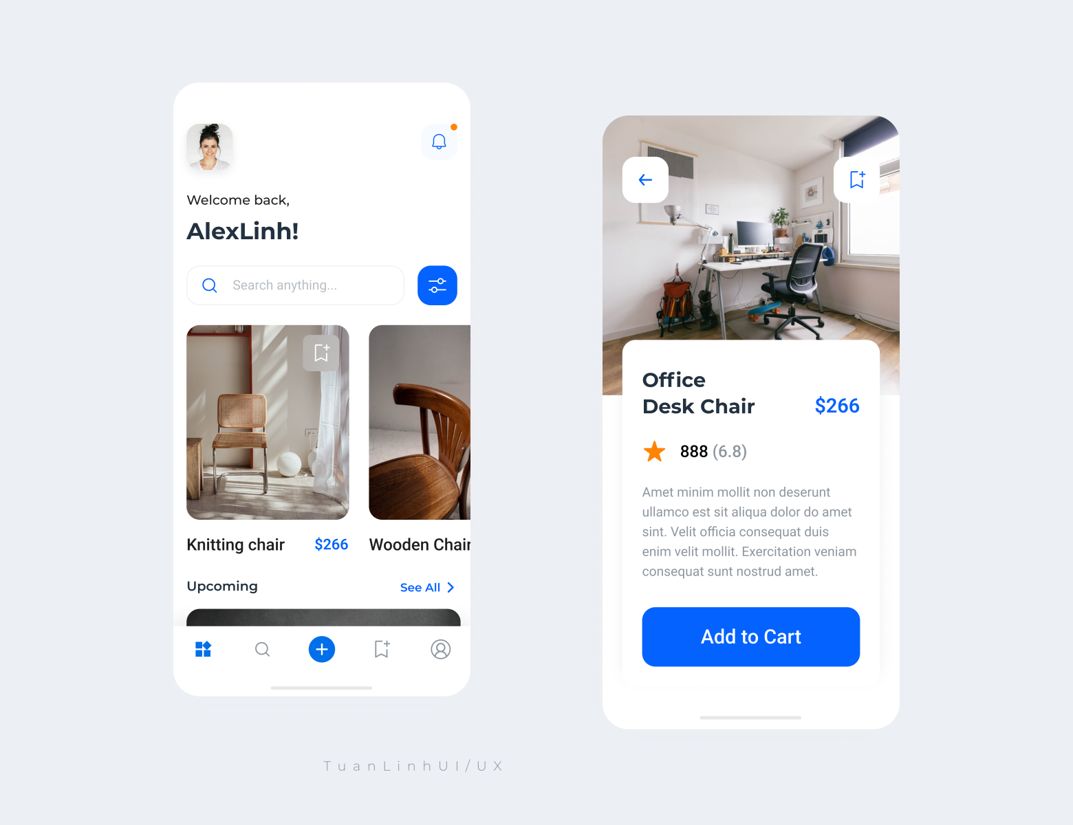 Chair App by Tuan Linh on Dribbble