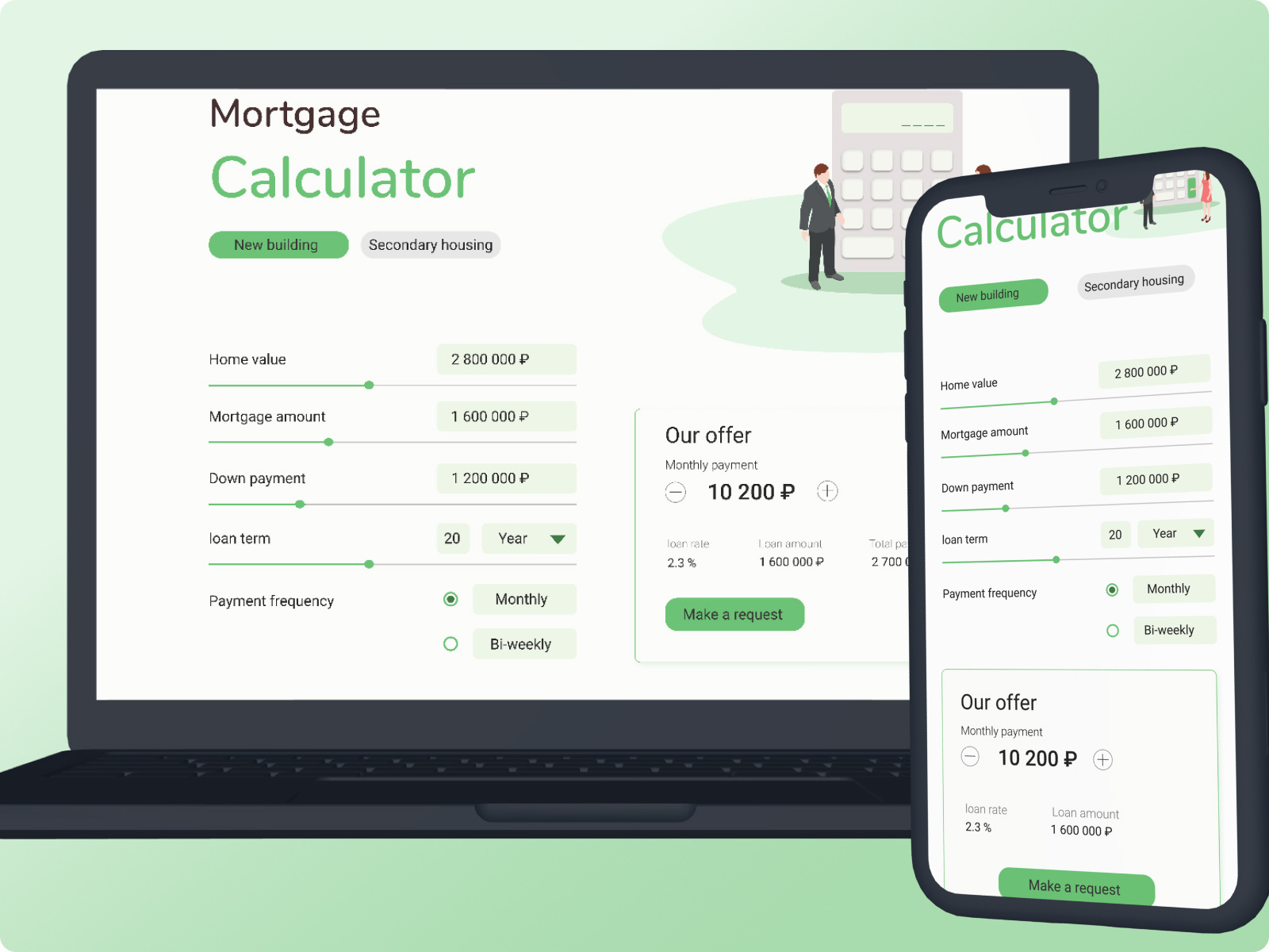 Mortgage Calculator by Julia on Dribbble