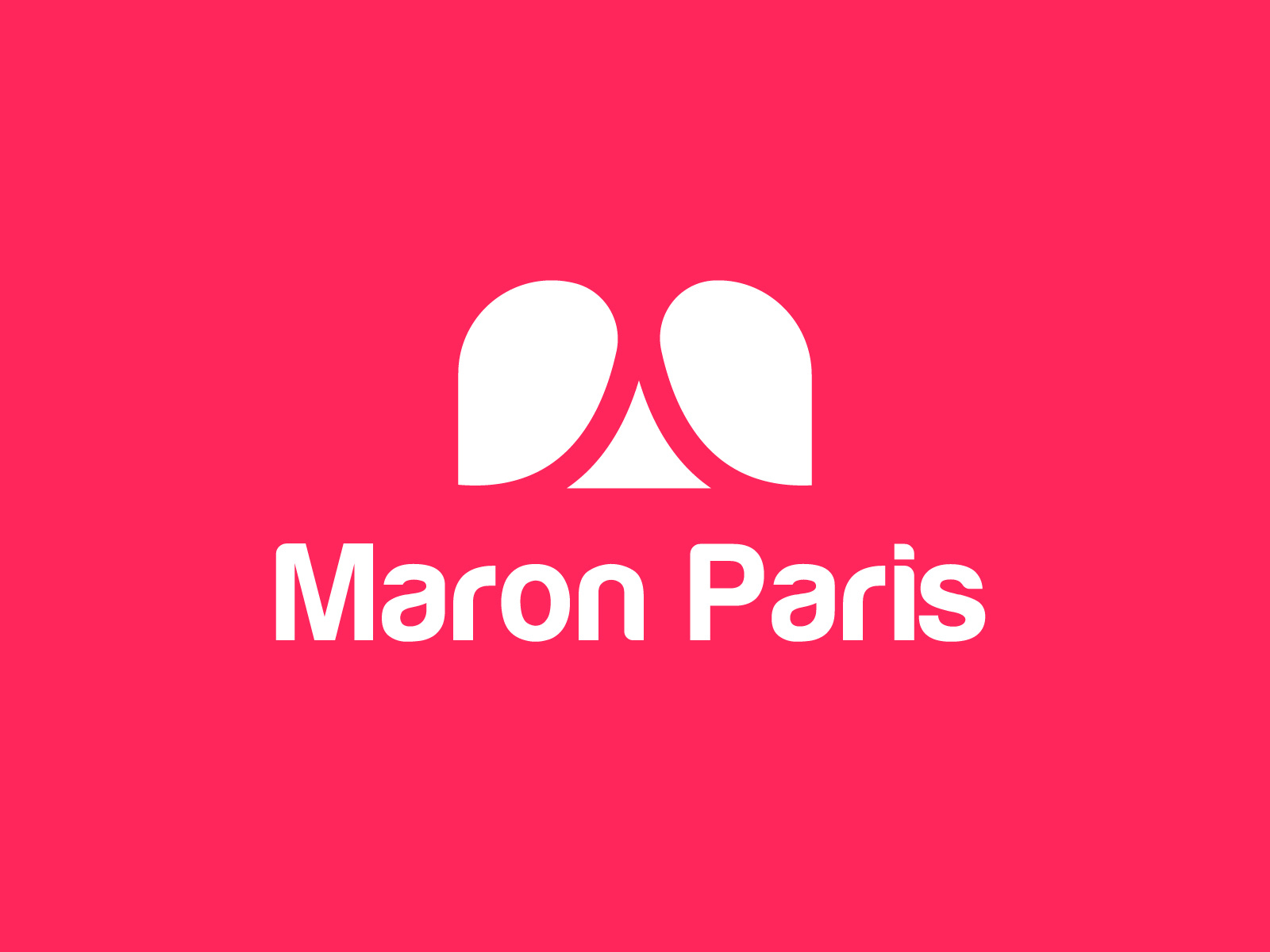 creative logo design for maron paris by winmids on Dribbble