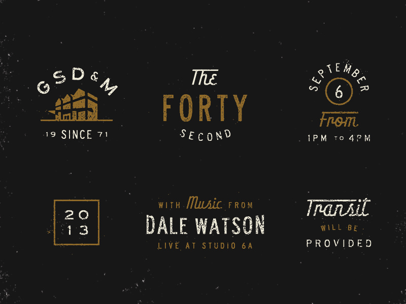 Founders' Day Elements by Greg Anthony Thomas on Dribbble