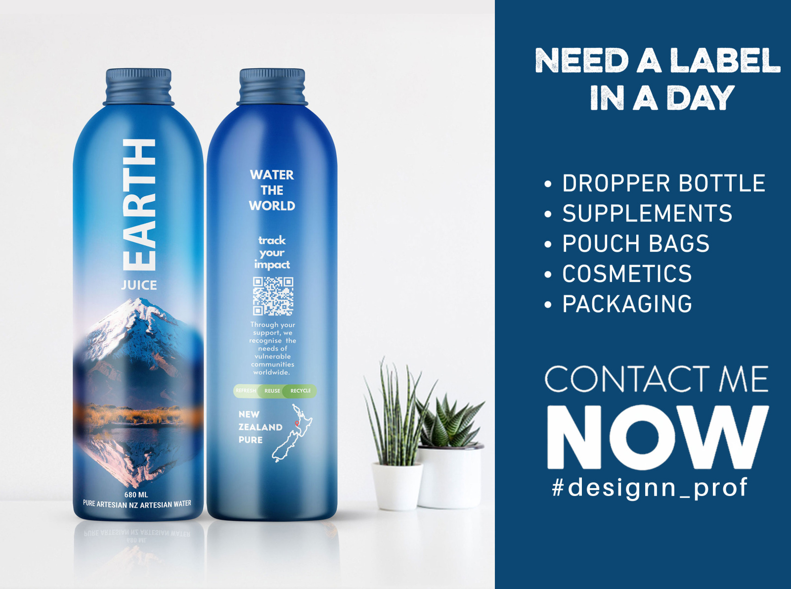 bottle label design by Designn on Dribbble