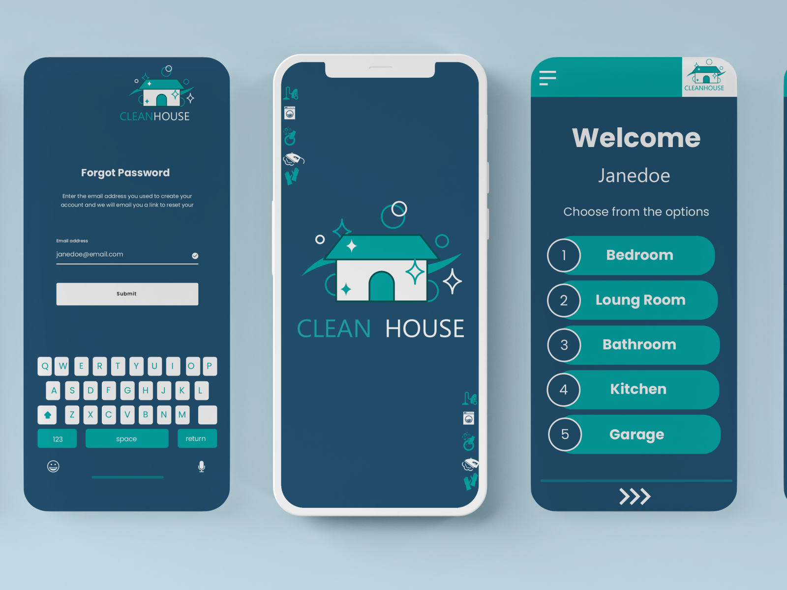 Dribbble - cleaning app mockup.png by Rehan