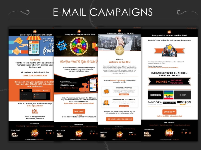 eMail Campaigns by Vlatko Josifov on Dribbble