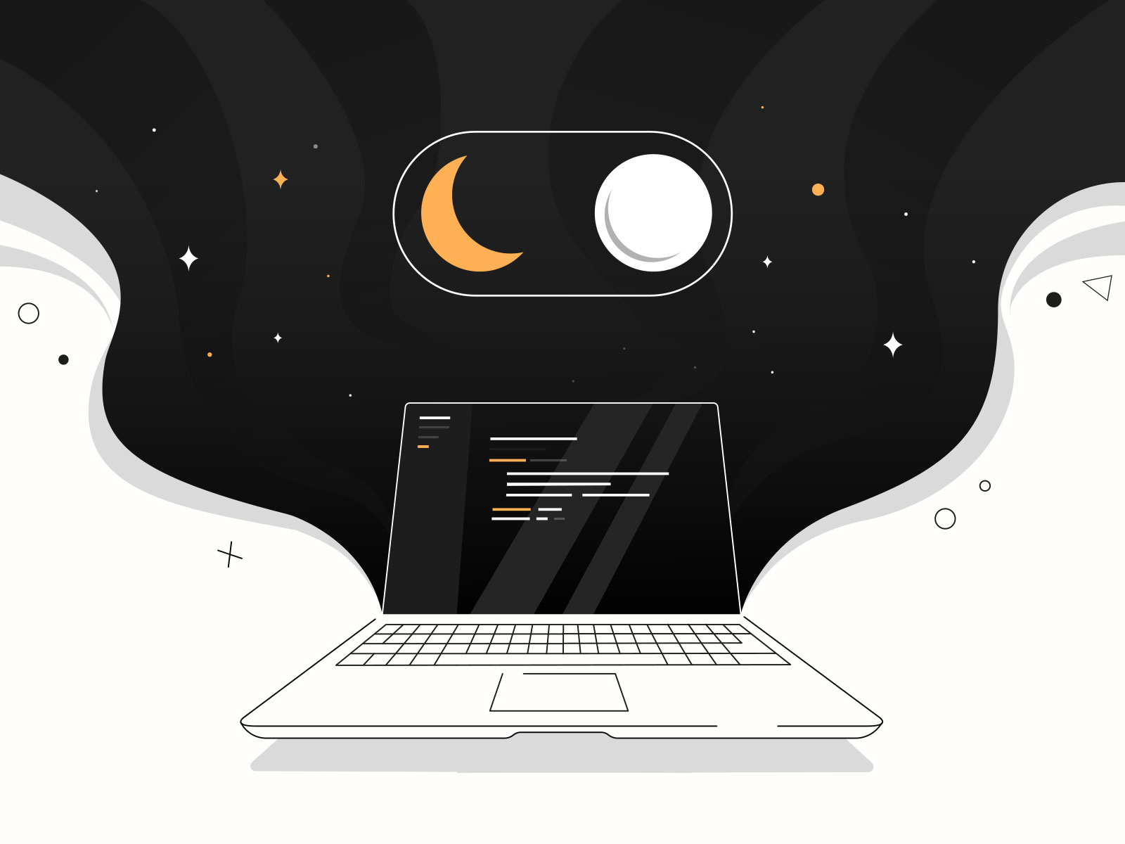 Coding in Dark Mode by Ilya Stallone on Dribbble