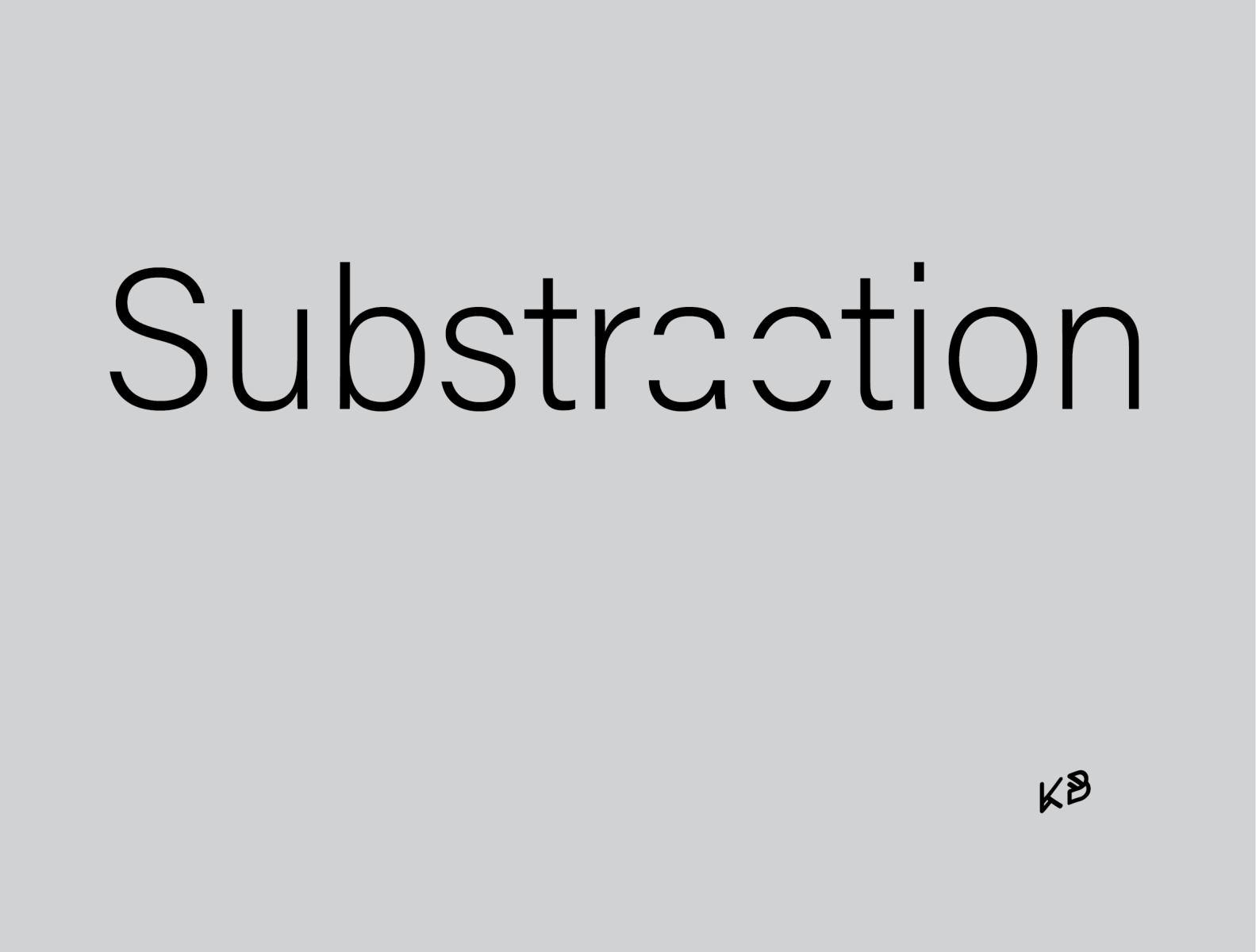 Subtraction by Kaweemson on Dribbble