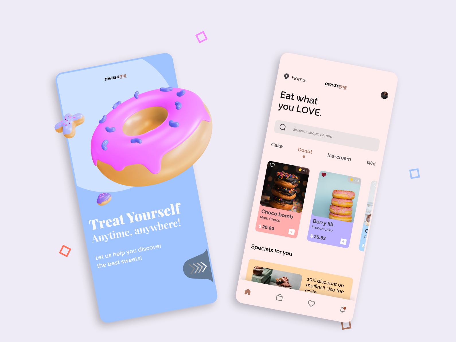Food App Design by ProdX on Dribbble