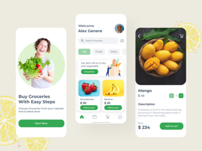 Fruits App Design by ProdX on Dribbble