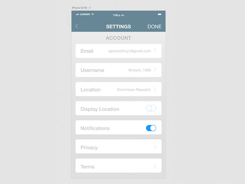 Settings by Mach on Dribbble