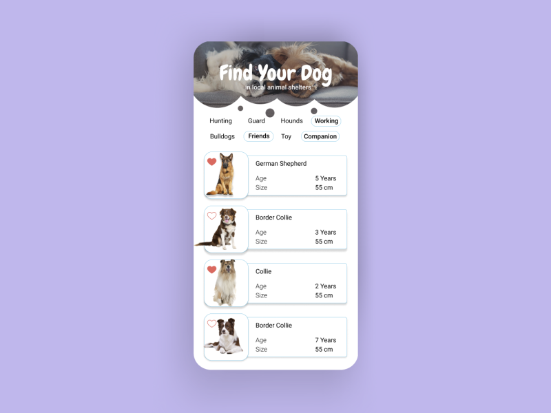 Dog App by Artem Kozlov on Dribbble