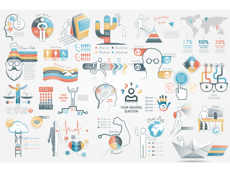 Human Infographic by Andrew Kliatskyi on Dribbble