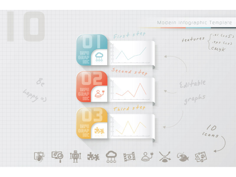 Realistic Infographic Options by Andrew Kliatskyi on Dribbble