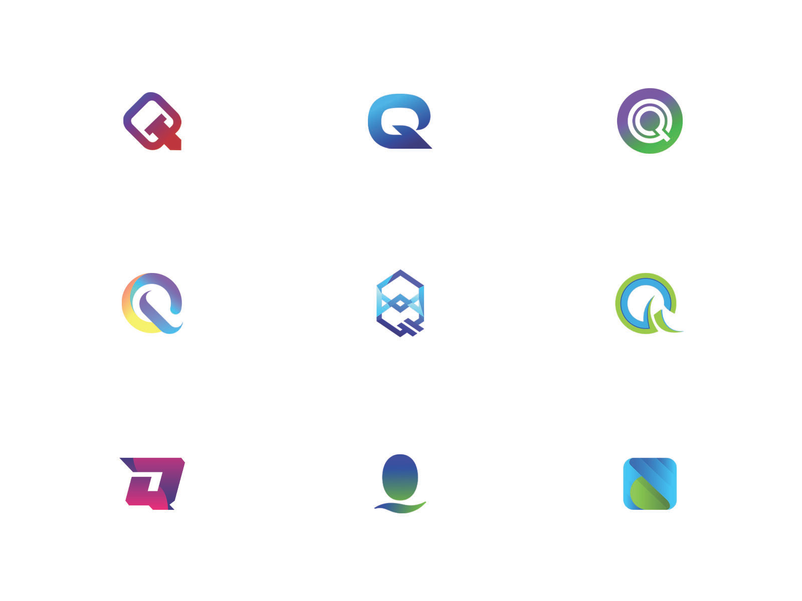 LOGO Alphabet: letter Q by rahat on Dribbble