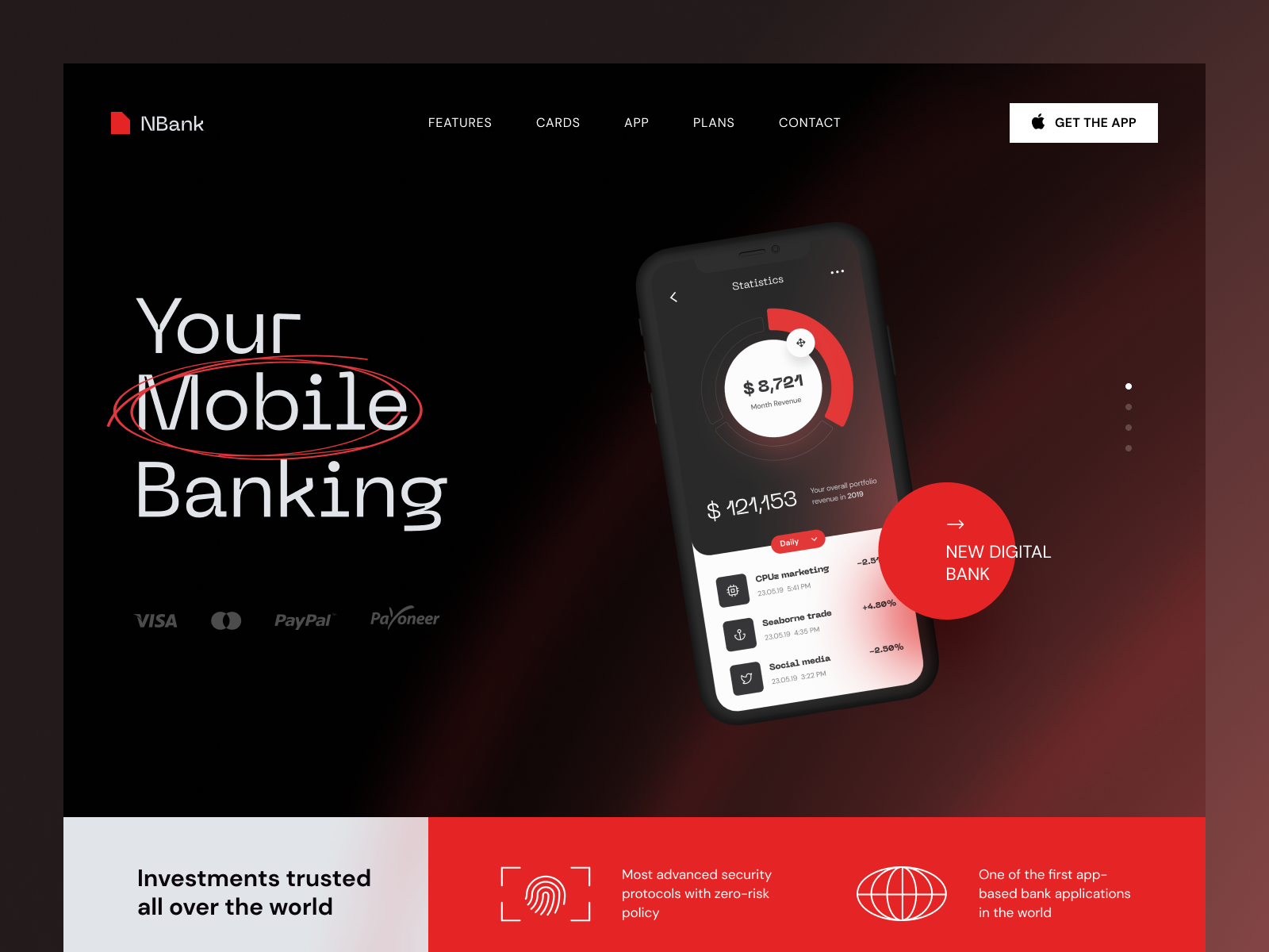 NBank Banking Website by Halo UI/UX for HALO LAB on Dribbble