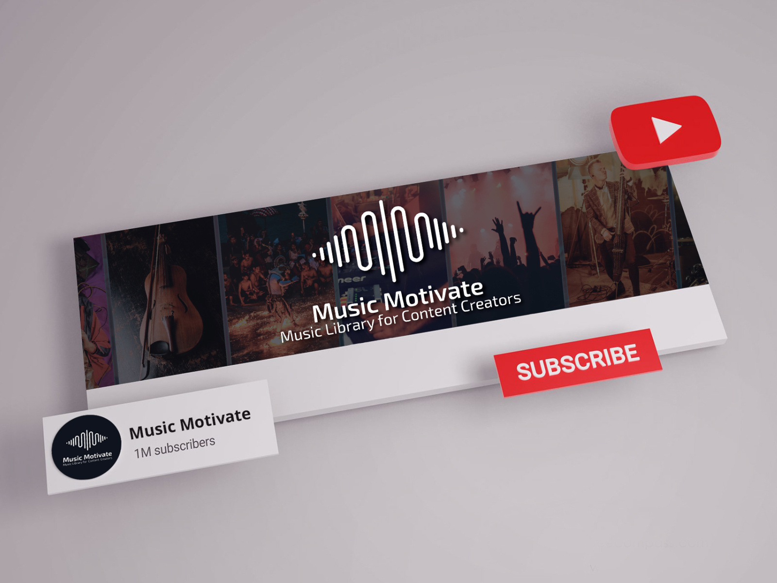 Responsive YouTube Channel Art/Banner by Md. Anwar Hossain on Dribbble