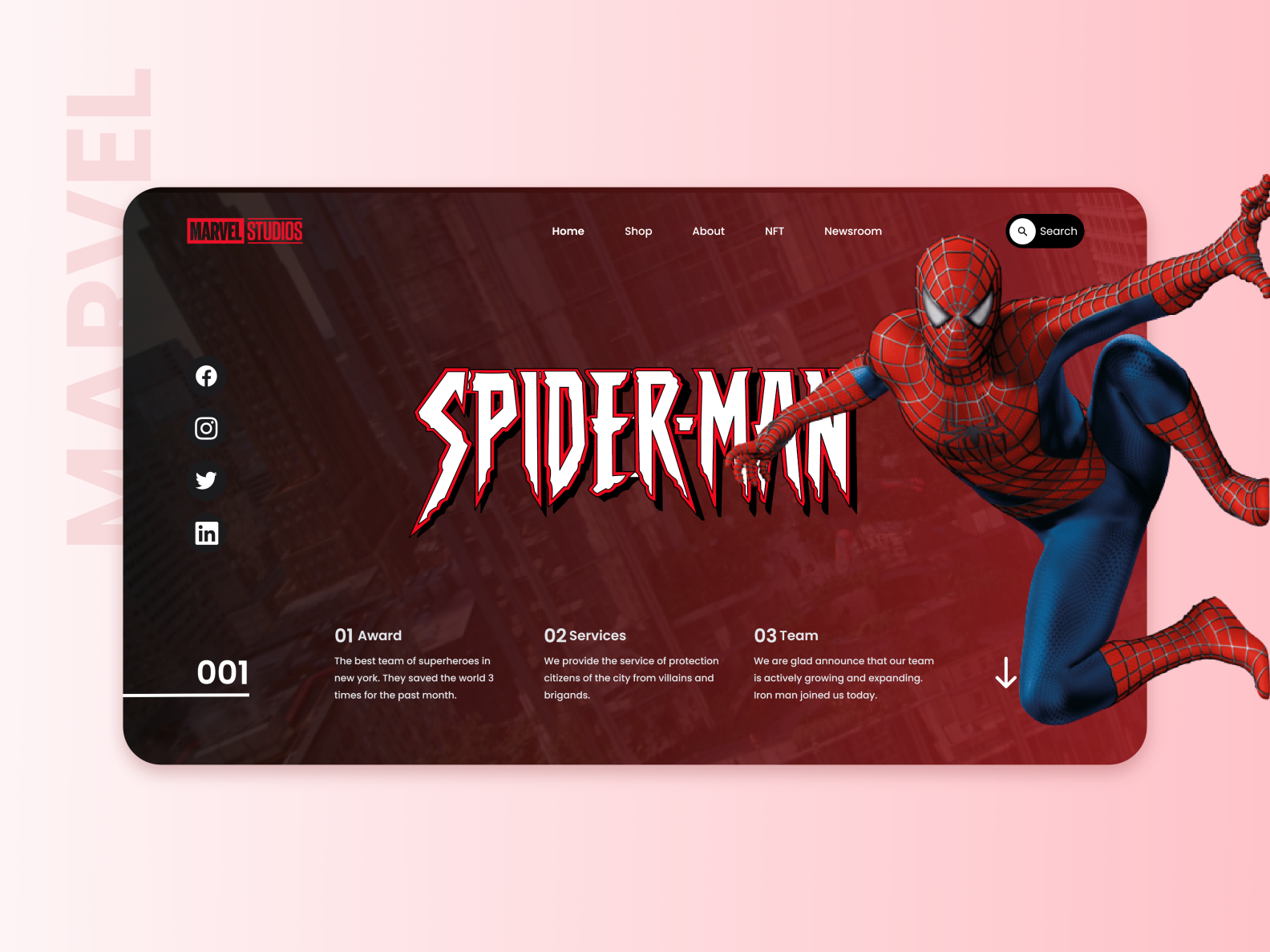 Marvel Characters Page by Wazidul haque on Dribbble