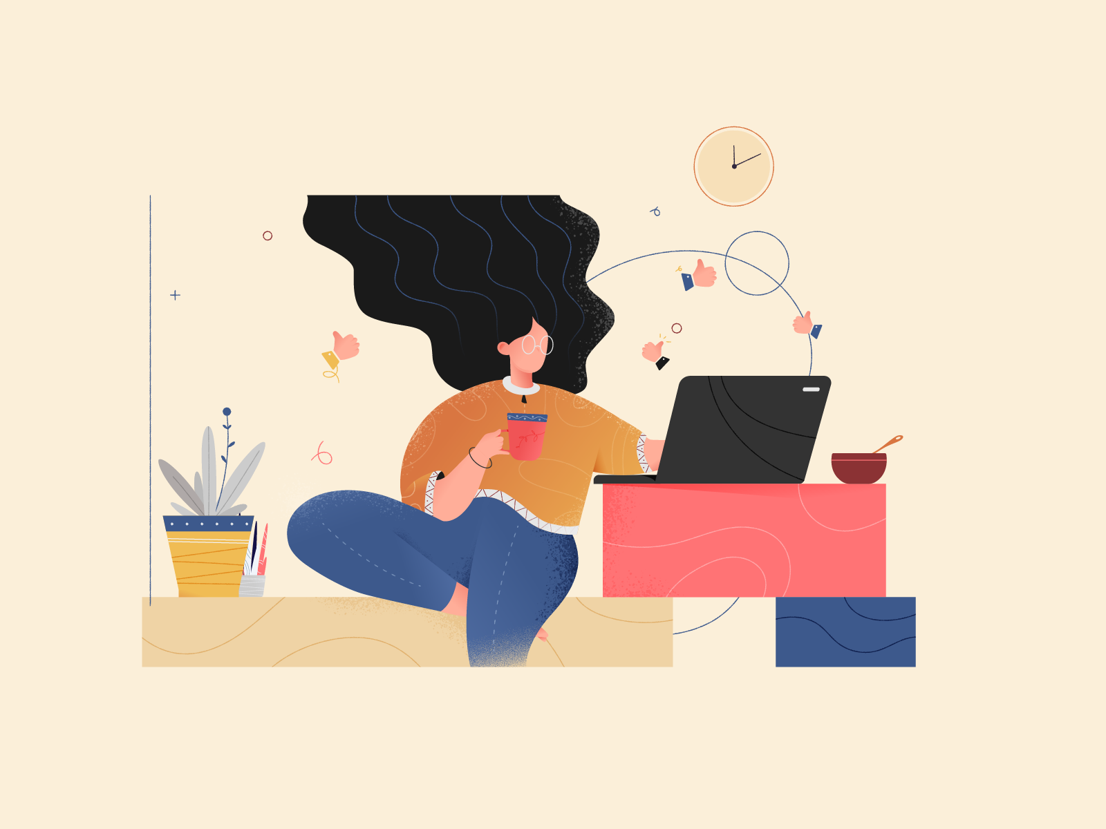 Work from Home by Amit Verma for Jamoora Design Studio on Dribbble