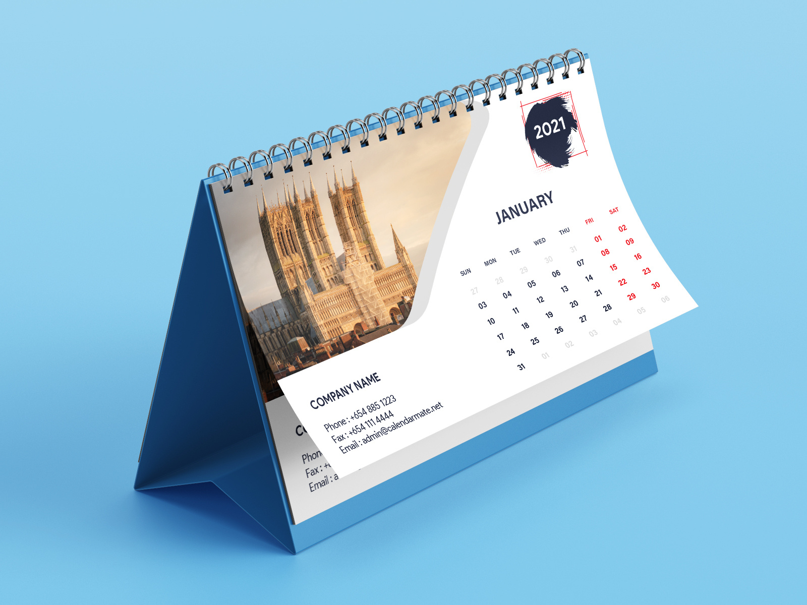 Desk Calendar Design by Safayet Ahmed on Dribbble