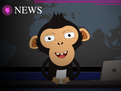 Monkey News Reporter by Brad Chmielewski for LooseKeys on Dribbble