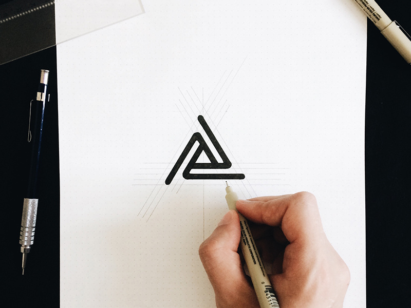 Alma Logo Design Process by Lucas Fields on Dribbble