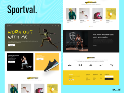 Sports E-commerce by Sabaritha on Dribbble