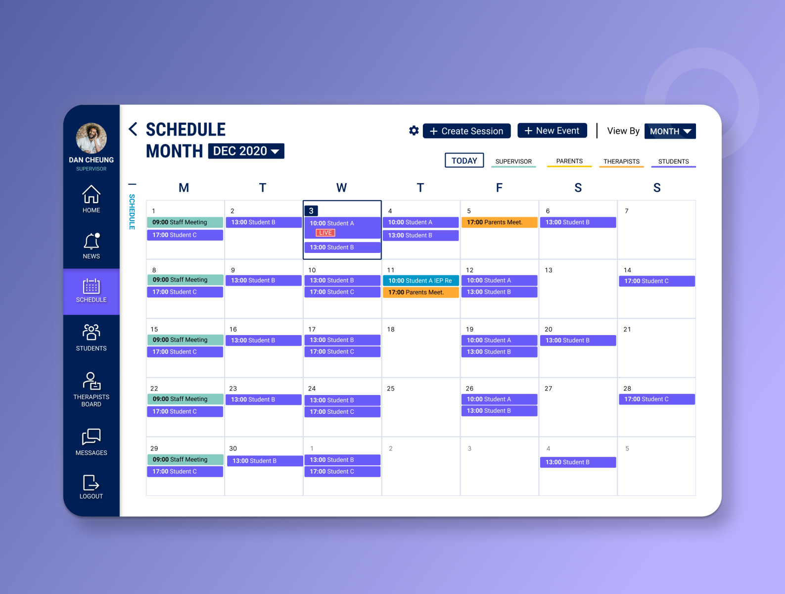 Schedule design 🗓 by Sampson Poon on Dribbble