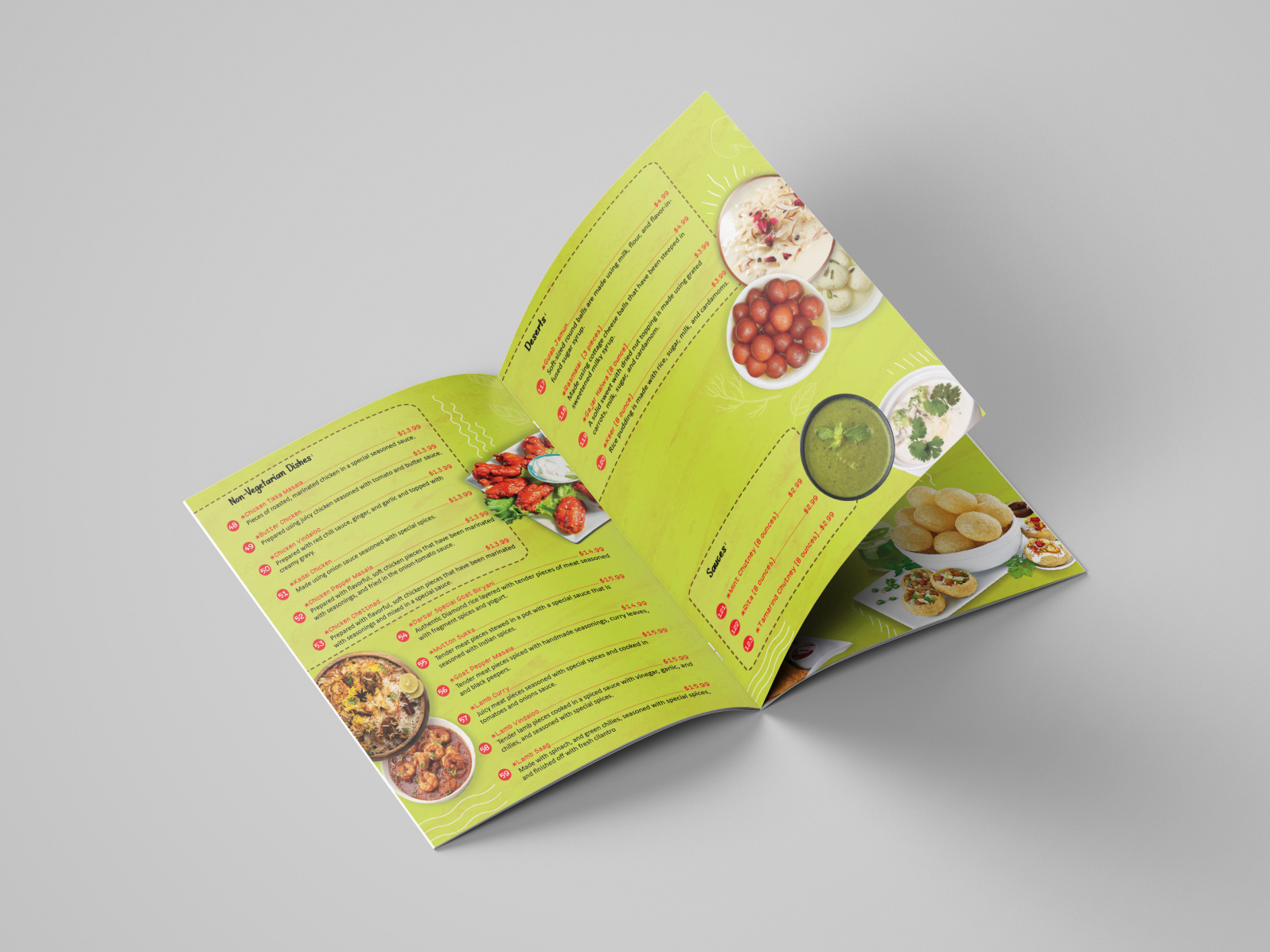 Darbar Restaurant Food Menu Design by Elahe Abed on Dribbble