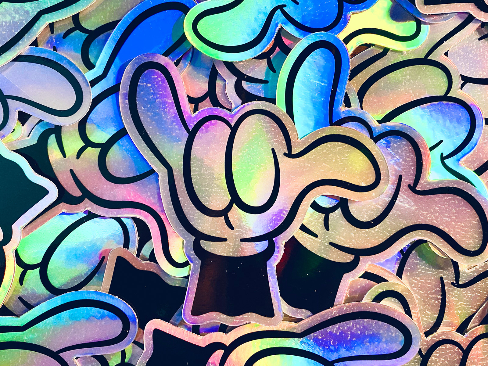 Holographic Sticker Drop by Jared Shofner on Dribbble
