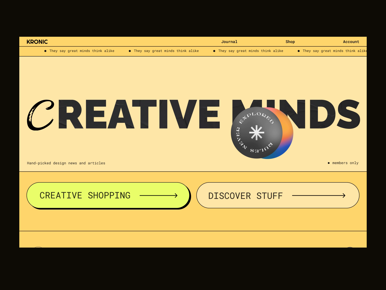 Creative Blog & Shop Landing Page by Jamal Hayder on Dribbble
