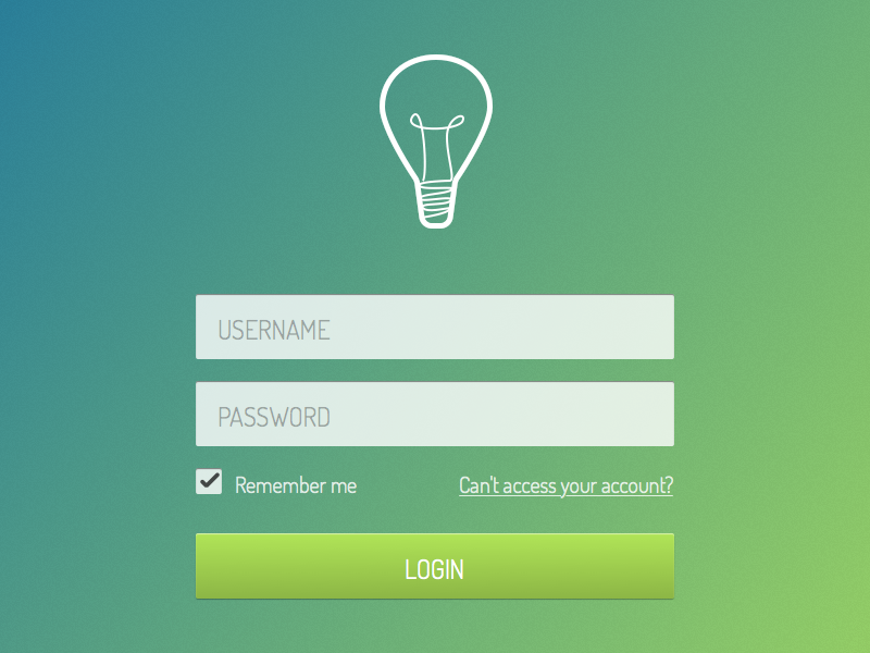 Smart Grid Login by Bernardo Lemos Matos on Dribbble